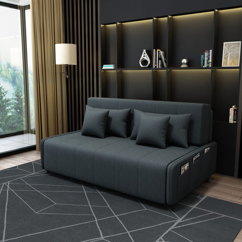 Bambillo Sitta Pullout Sofa Bed With Headboard (exclusive to Bambillo ...